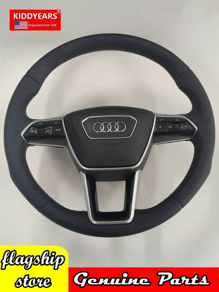 Модель Audi A6L C8 A7 A4 A3 Q5 Q3 Q7 A1 A5 A8L A5Тип D с плоским дном Спортивное рулевое колесо в сборе из углеродного волокна