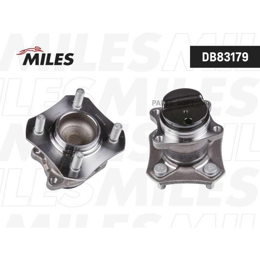 MILES DB83179 Ступица колеса с подшипником задняя под ABS NISSAN WINGROAD 12/AD/EXPERT/TIIDA/CUBE 4*100. ()