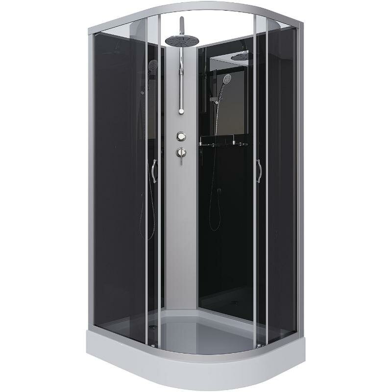 Душевая кабина Niagara Classic 120x80 35121433LBKT профиль хром, без гидромассажа, левая