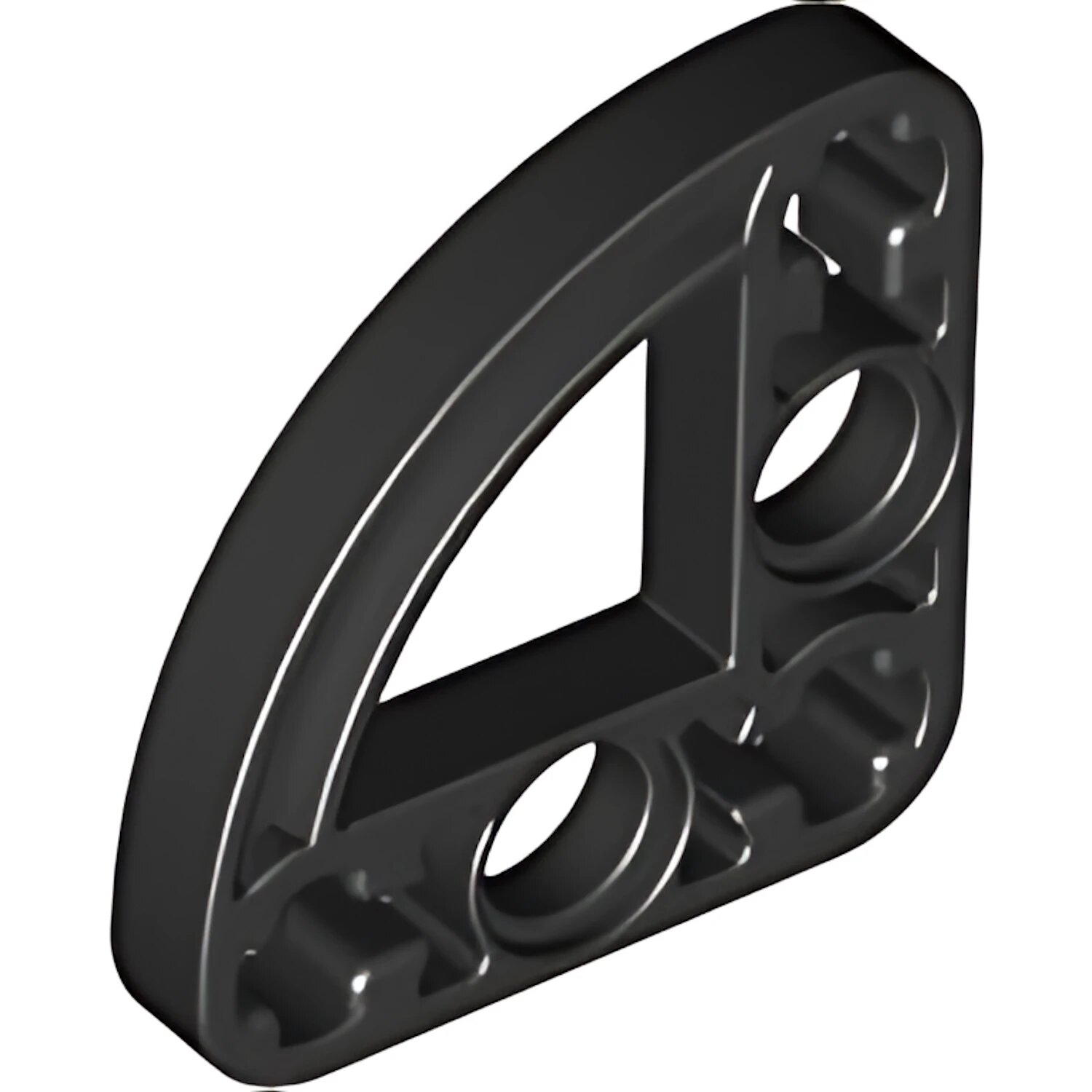 Деталь LEGO Technic, Liftarm, Modified L-Shape Quarter Ellipse Thin 3 x 3 32249 (65125) Black U