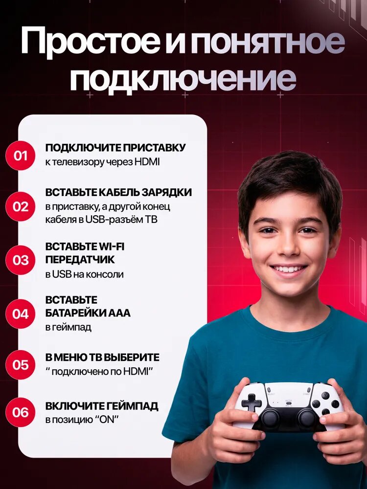 Игровая приставка для телевизора/игровая консоль