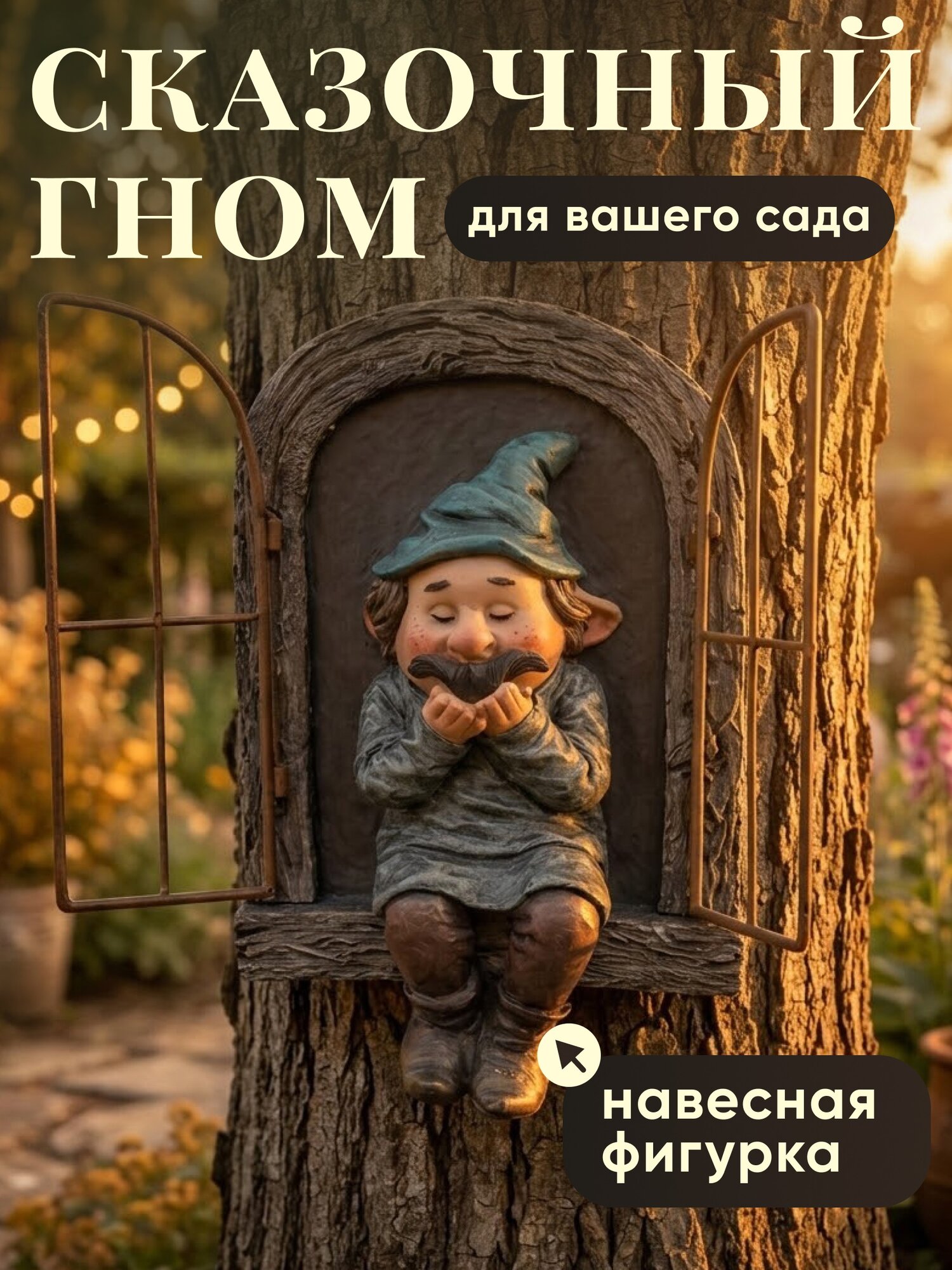 Фигурка гном садовый