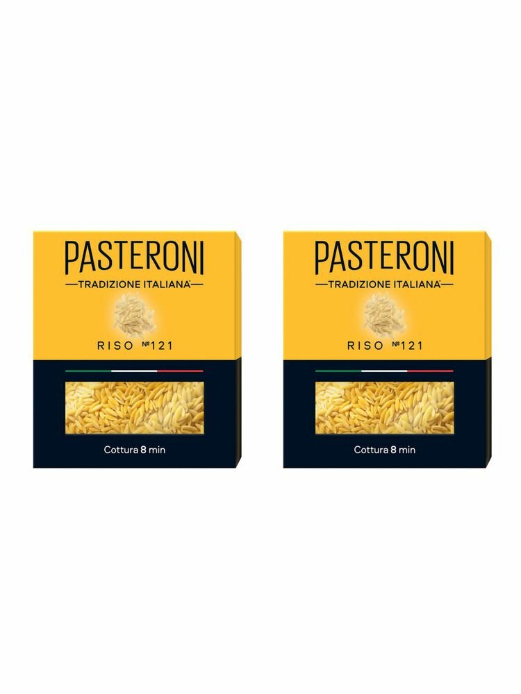 Pasteroni Макароны Ризо №121, 400 г, 2 шт