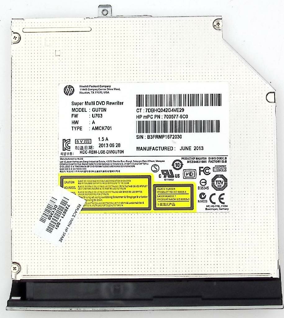 Оптический DVD привод для ноутбука HP 17-e011sr