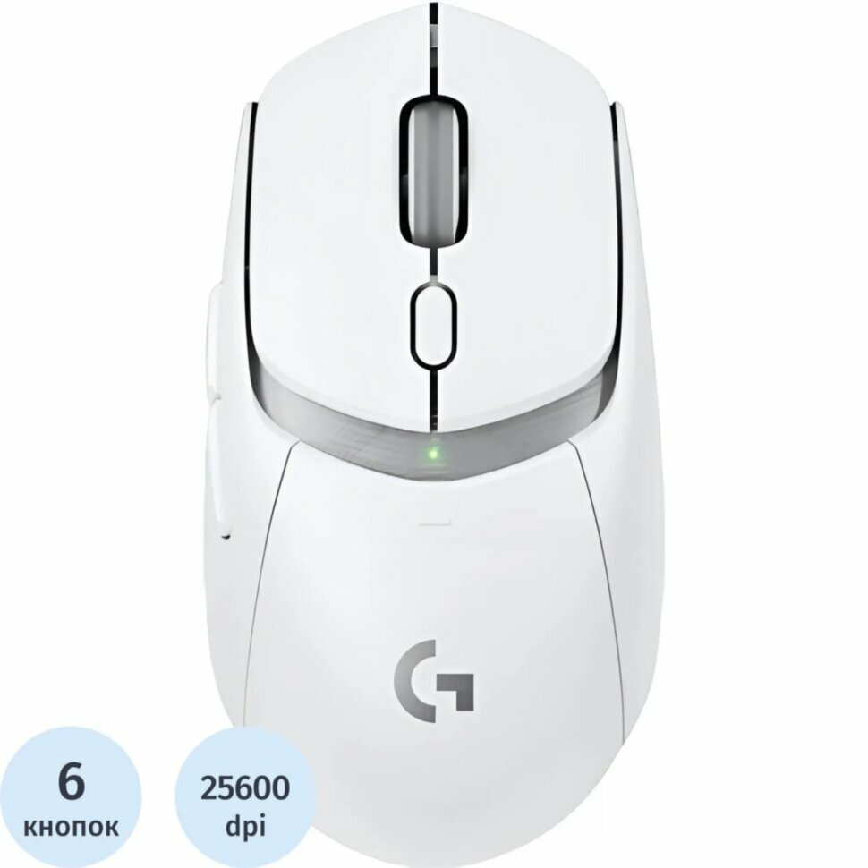 Мышь компьютерная Logitech G309 Lightspeed 25600dpi BT 6but (910-007209)бел, 2223639