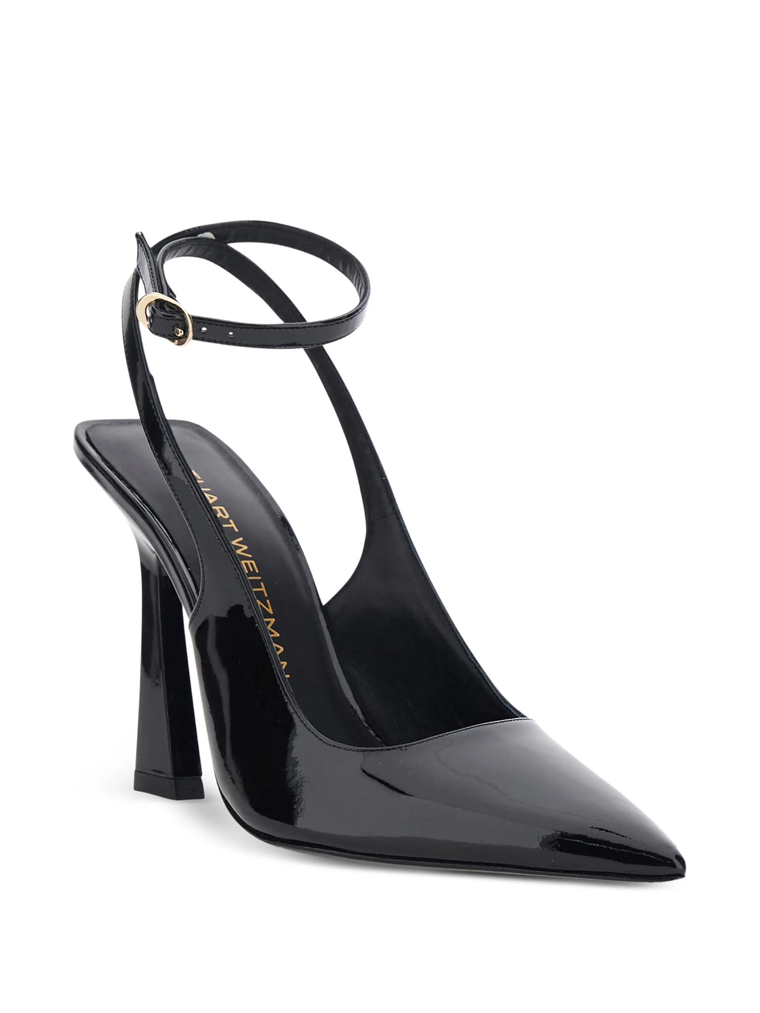 Туфли Stuart Weitzman Ankle strap pointed pumps, размер 41, black/black — фото 1