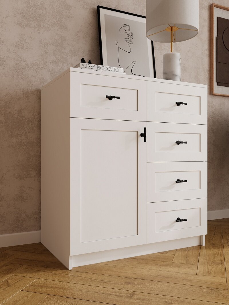 Комод Билли Хелена Billy по мотивам Икея Ikea - 7 80x50x90 однодверный с 5 ящиками