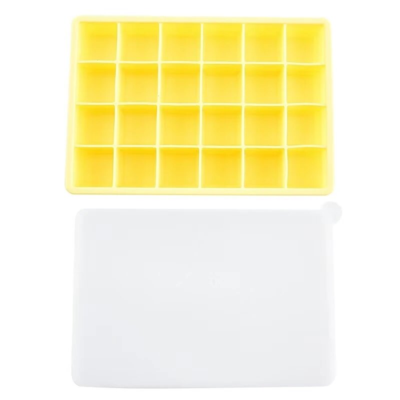 Силиконовая форма для льда, 24 ячейки, Желтый, Yellow Pro