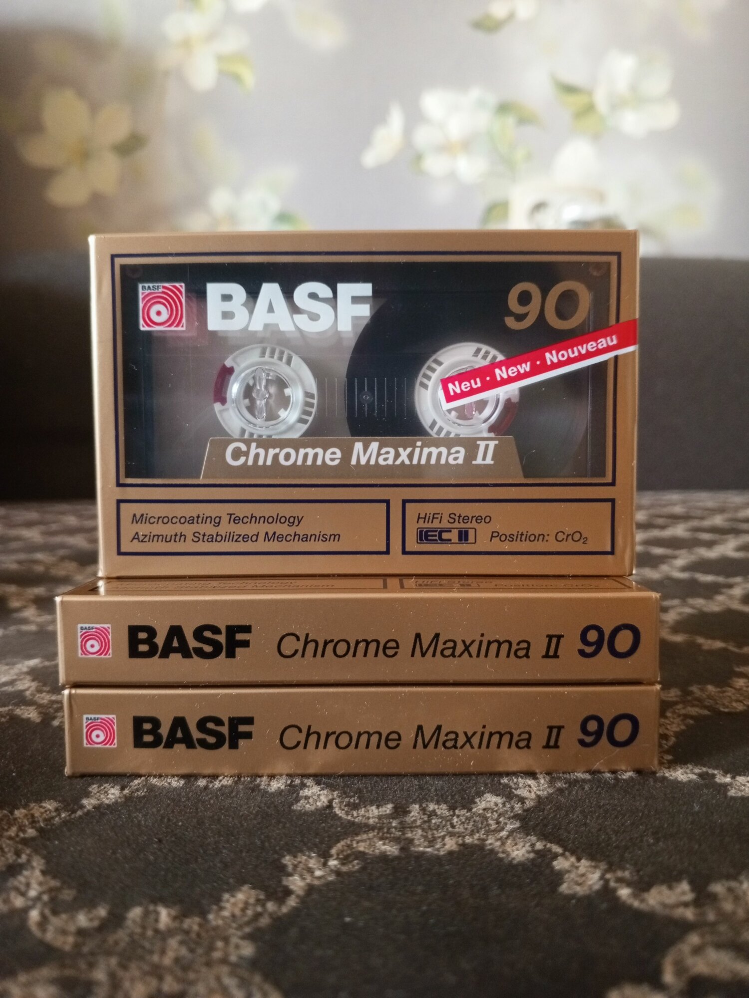 Аудиокассета BASF Chrome Maxima II 90 1989 - 1990 г. (90 мин, хром)