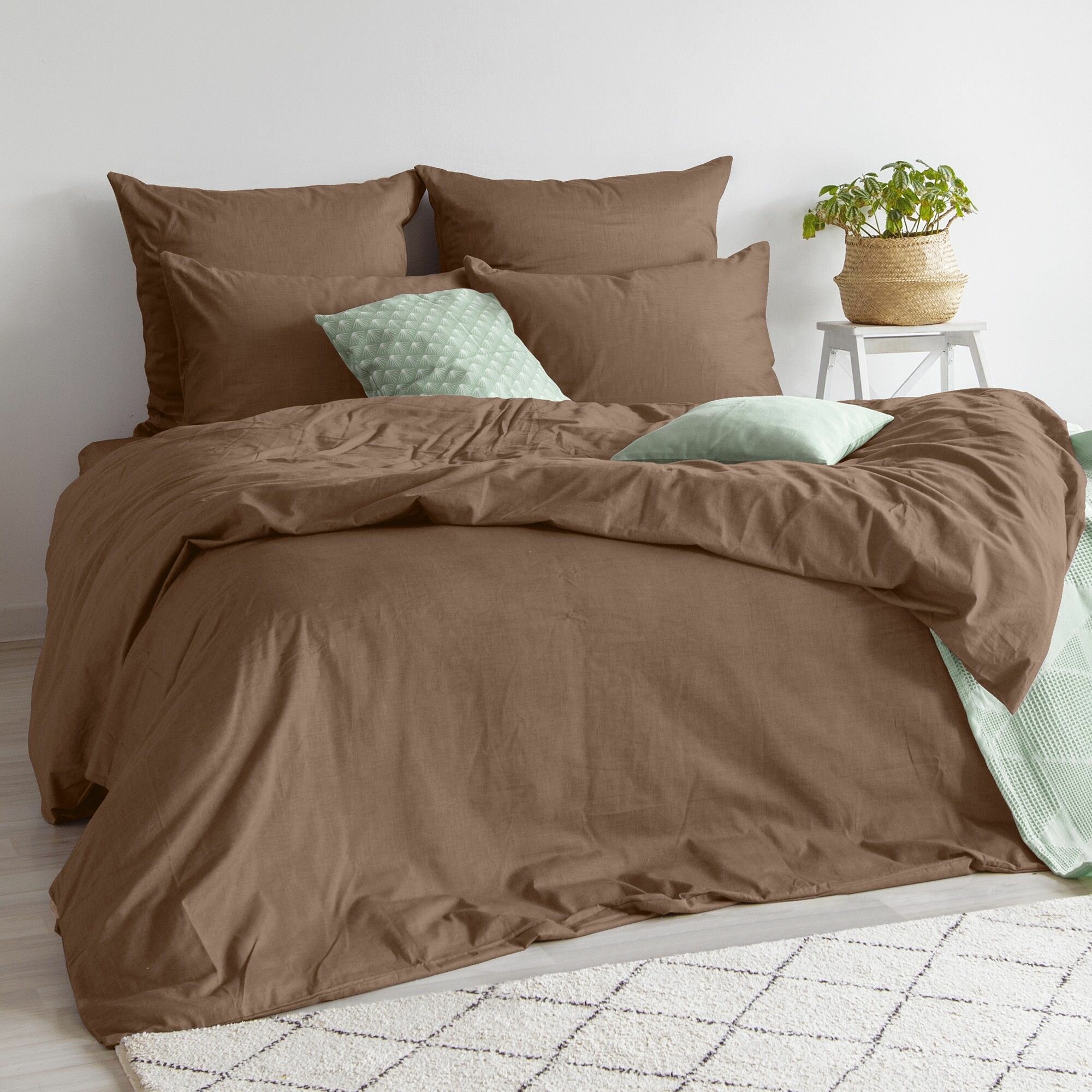 Постельное белье Verossa Сатин Caramel 2,0-сп. 70х70 простыня 220х240