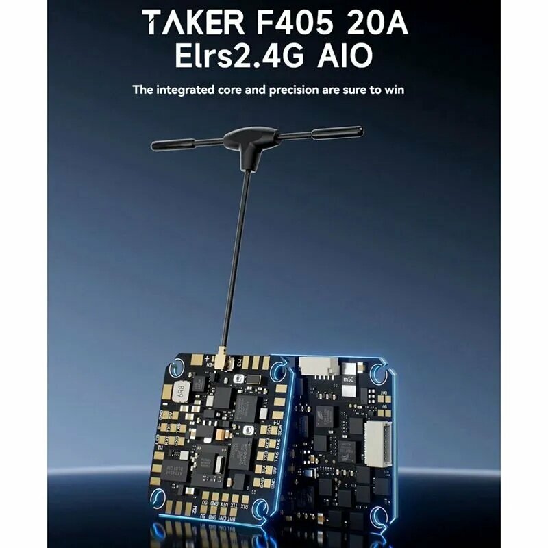 Полетный Контроллер TAKER F405 AIO С Интегрированным Регулятором Скорости Bluejay 20A 2-4S