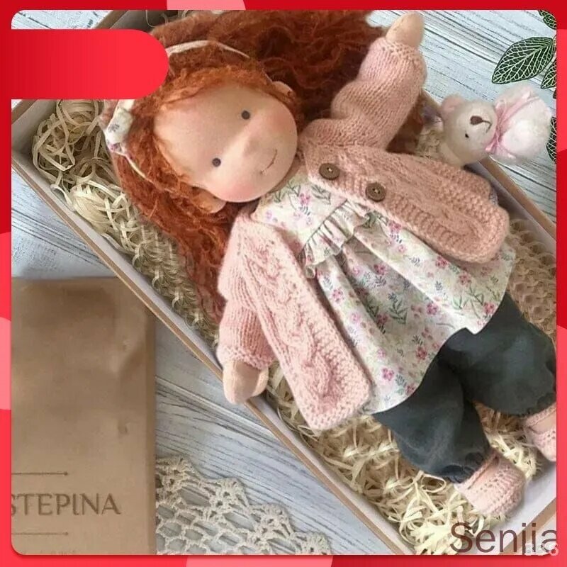 Вальдорфские куклы ручной работы, мягкое изделие из дышащего хлопка с гипоаллергенным наполнителем для чувствительной