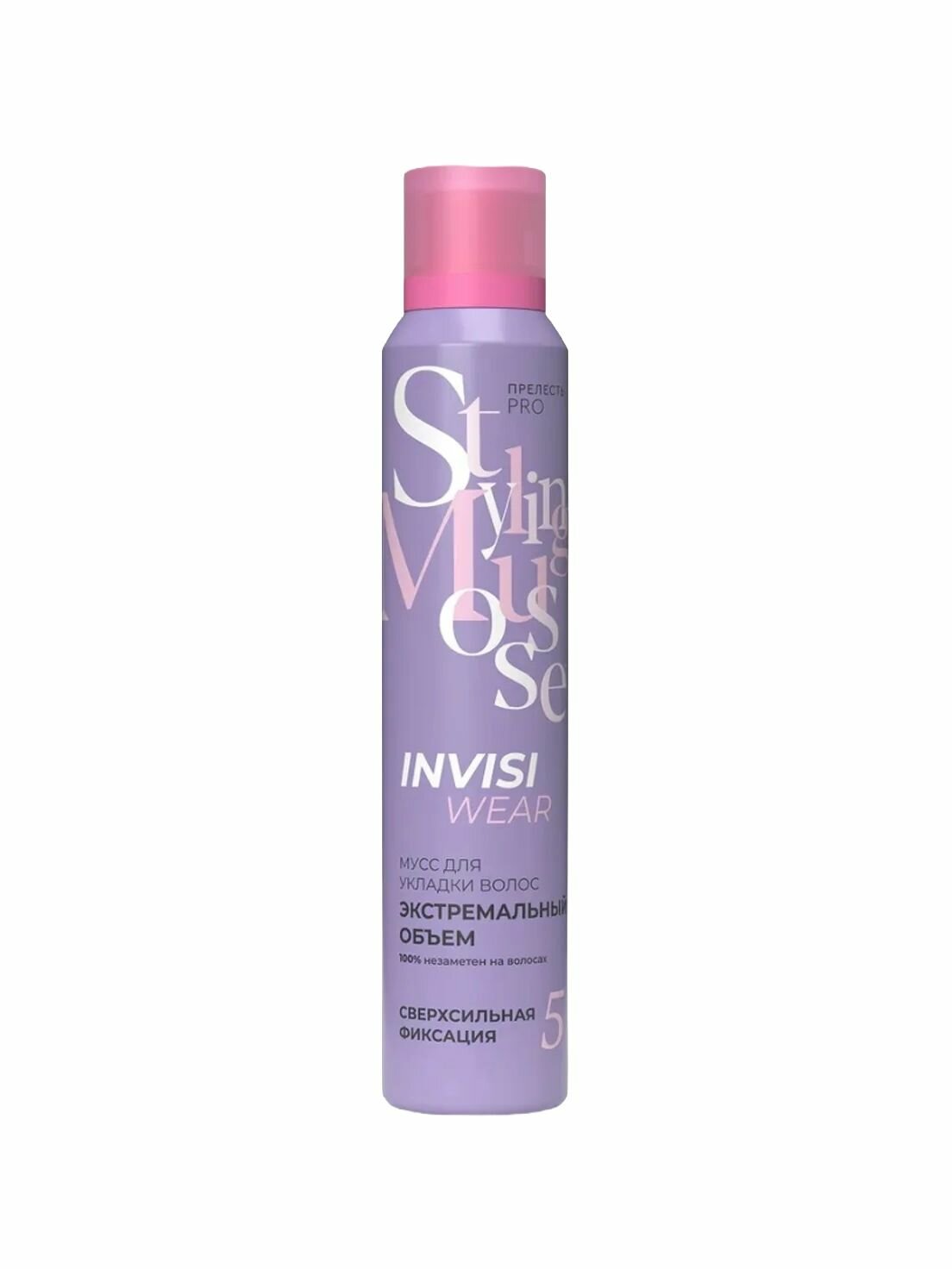 Мусс для волос прелесть PROFESSIONAL INVISIWEAR HAIR MOUSSE