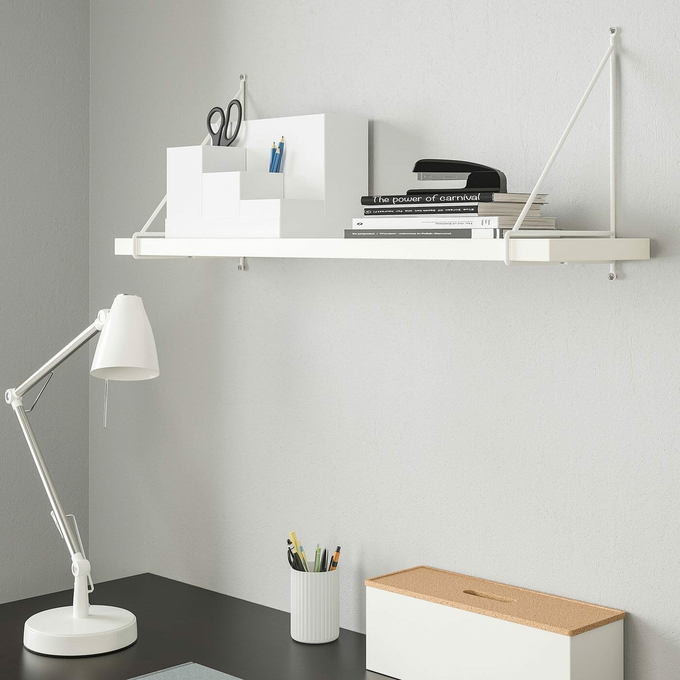 Кронштейн крепежный ikea pershult, белый, 20x30 см
