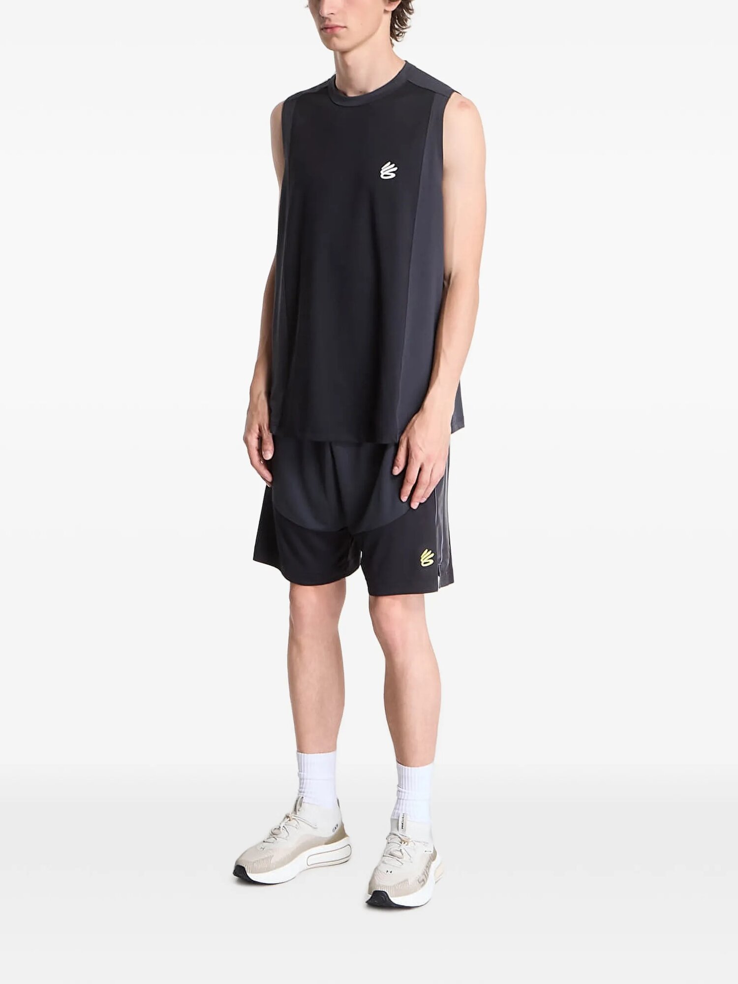 Топ Under Armour Curry Training tank top, размер S, черный — фото 1