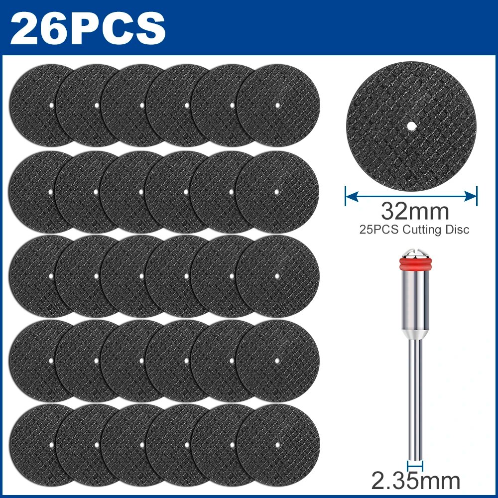 Набор отрезных дисков XCAN 32 мм для Dremel 26pcs 3mm