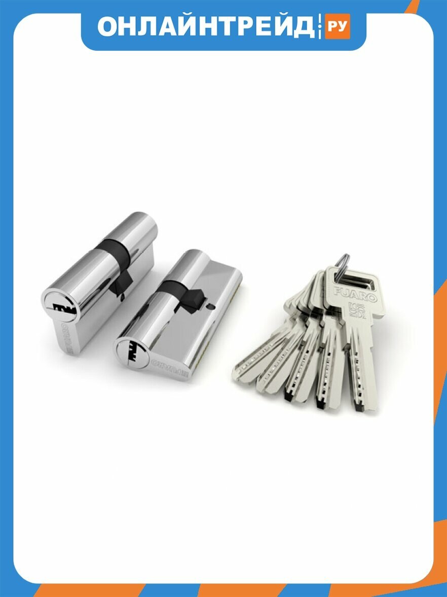Цилиндровый механизм Fuaro (R600) R6000 Key 60(25+10+25) CP хром 5Key