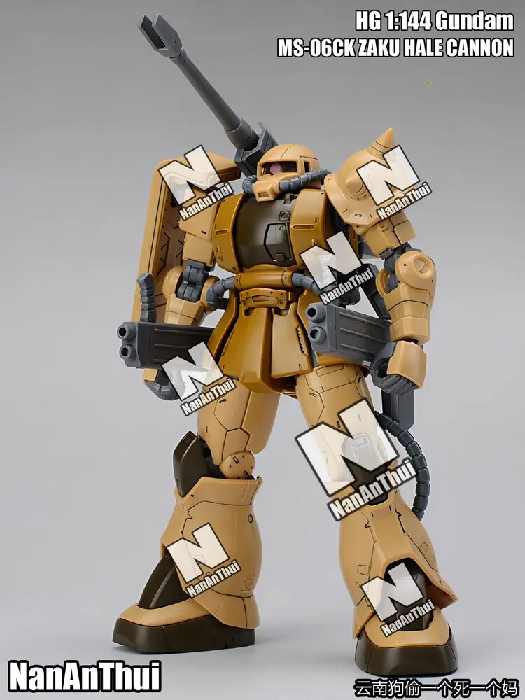 Сборная Игрушечная фигурка модель HG 1:144 Gundam MS-06CK Zaku Half Cannon, Высококачественная модель, Поставляется с бесплатными наклейками