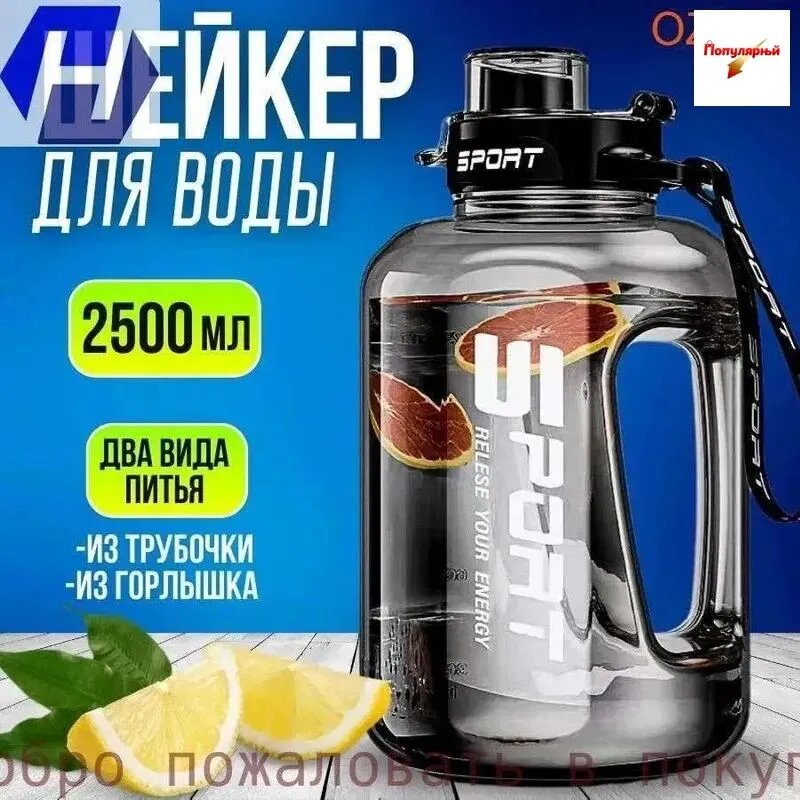 Шейкер спортивный, 2500 мл