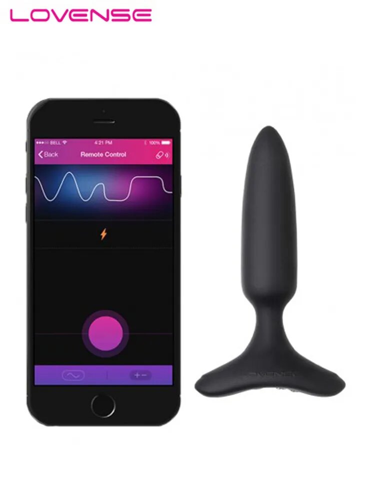 LOVENSE Анальная втулка Hush 2, размер XS (12 см х 2.5 см)