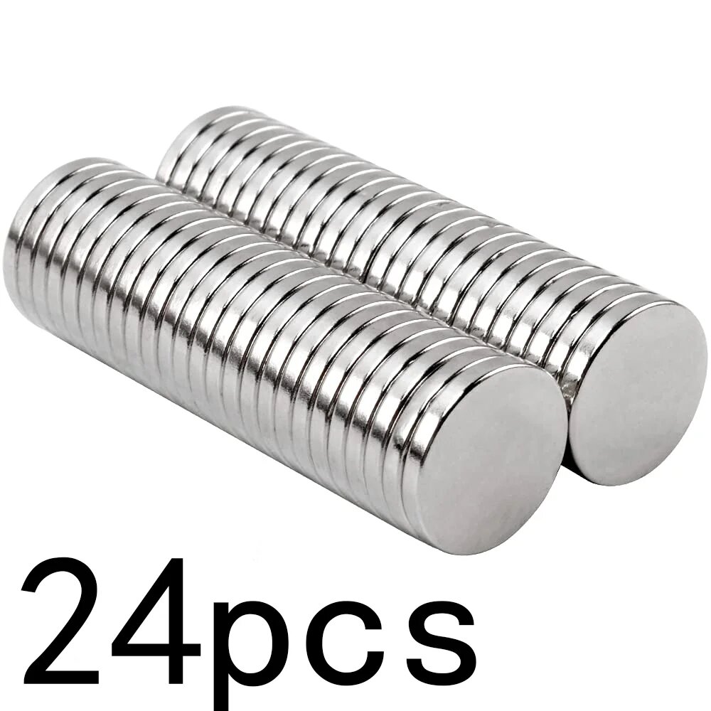 Неодимовые магниты U-POLEMAG 20x2 мм D20x2mm 24pcs
