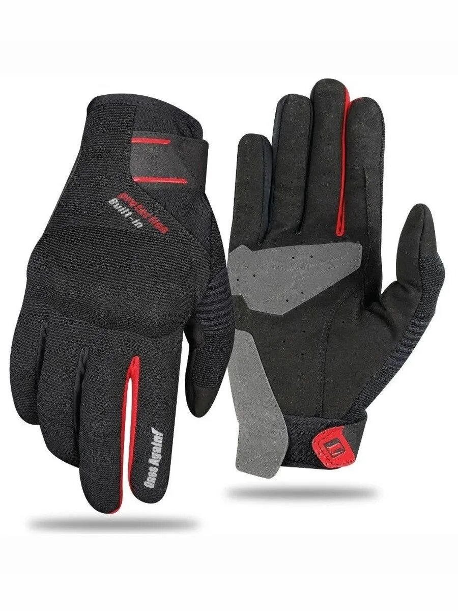Мотоперчатки Ones Again Gladiator MG-12, black-red L