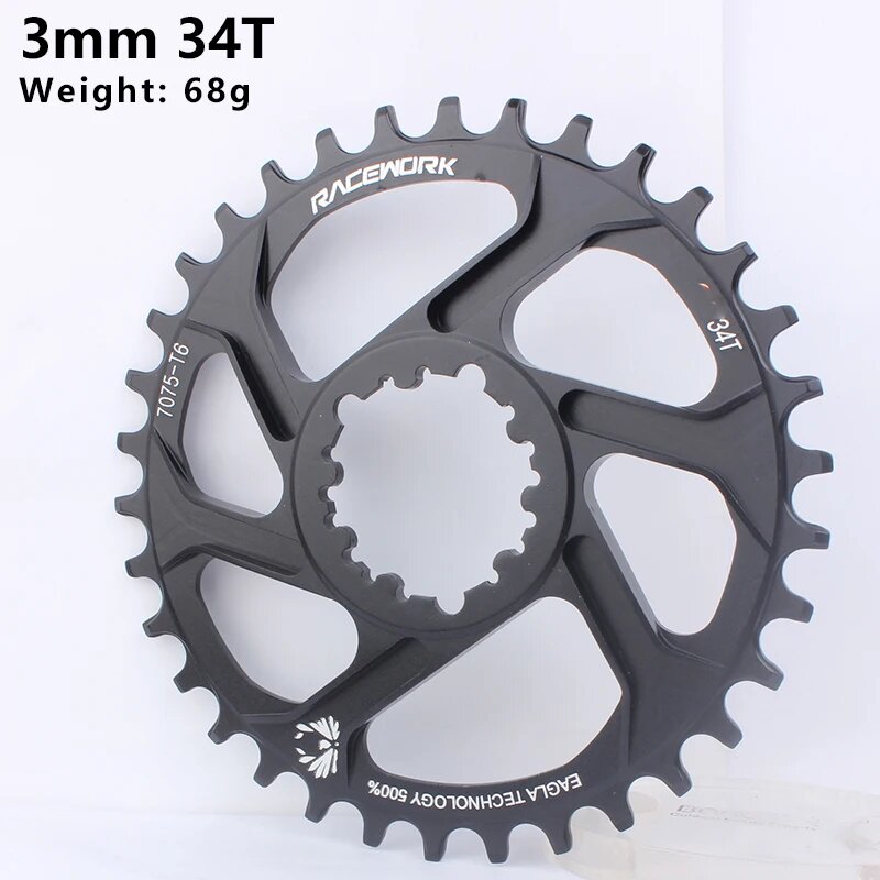 RACEWORK звезда MTB 34T, 3mm, 68g