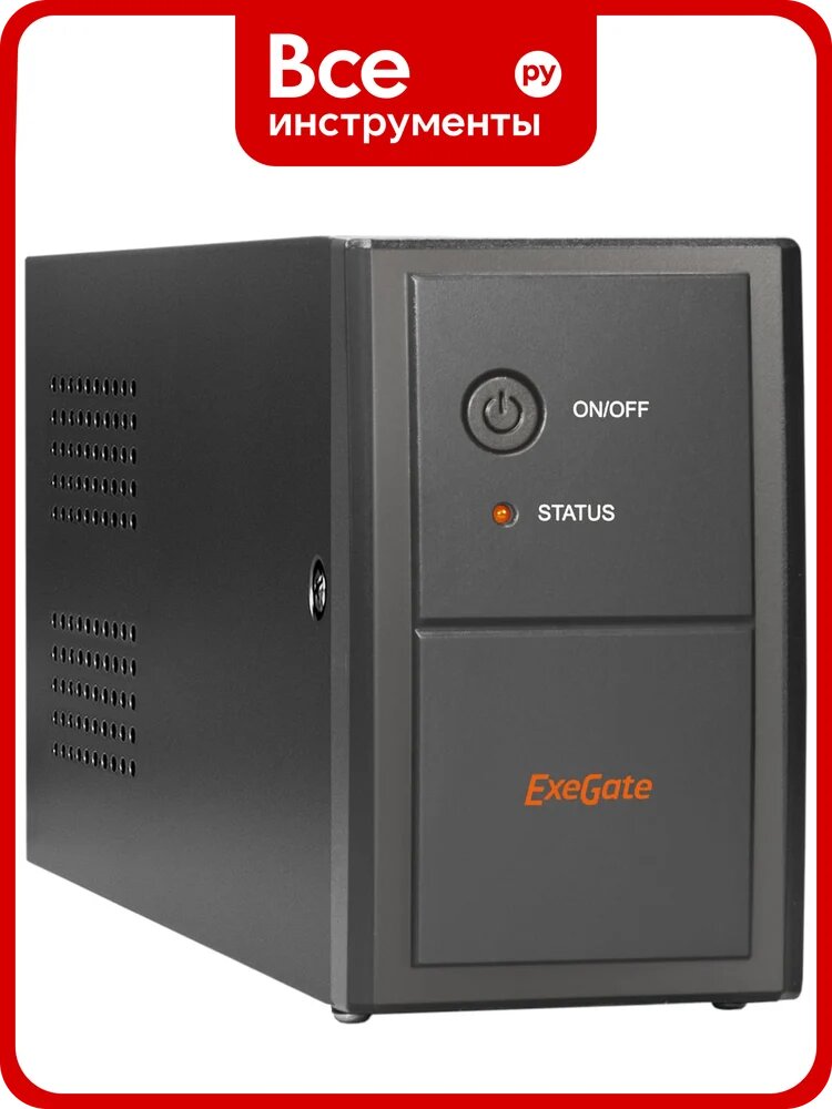 Источник бесперебойного питания ExeGate Power Back BNB-800. LED. AVR. EURO <800VA/480W, LED, AVR 2 евророзетки, Black> 212516