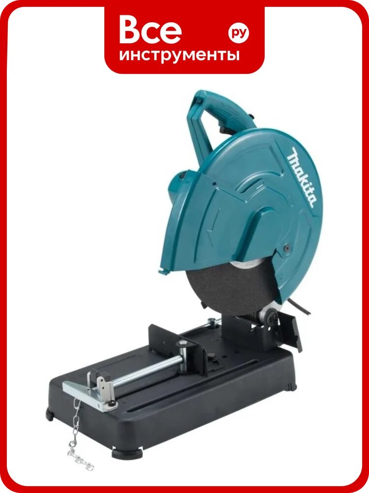 Монтажная отрезная пила Makita LW1401 профессиональная, прямой привод, поддержка абразивных дисков большого диаметра