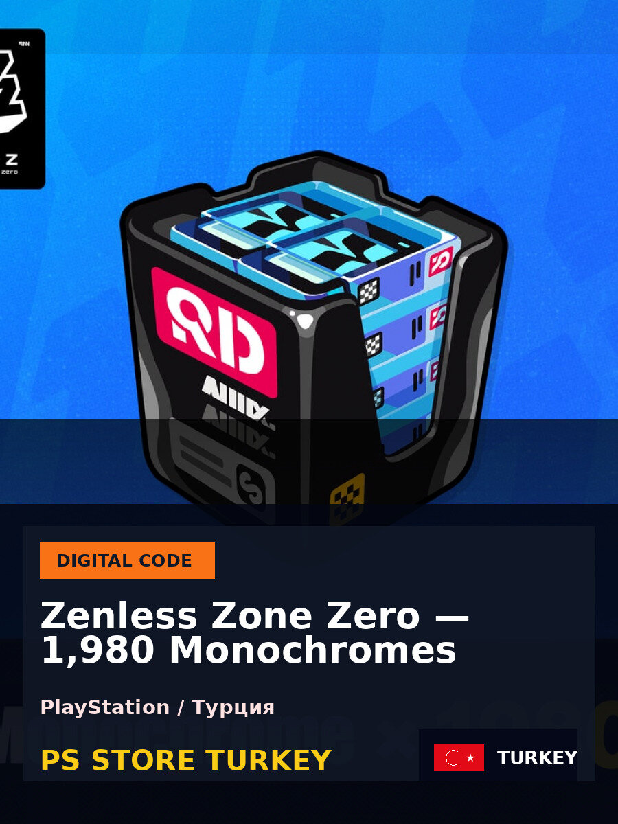 Zenless Zone Zero — 1,980 Monochromes PS5 — PlayStation Store Турция, цифровая версия