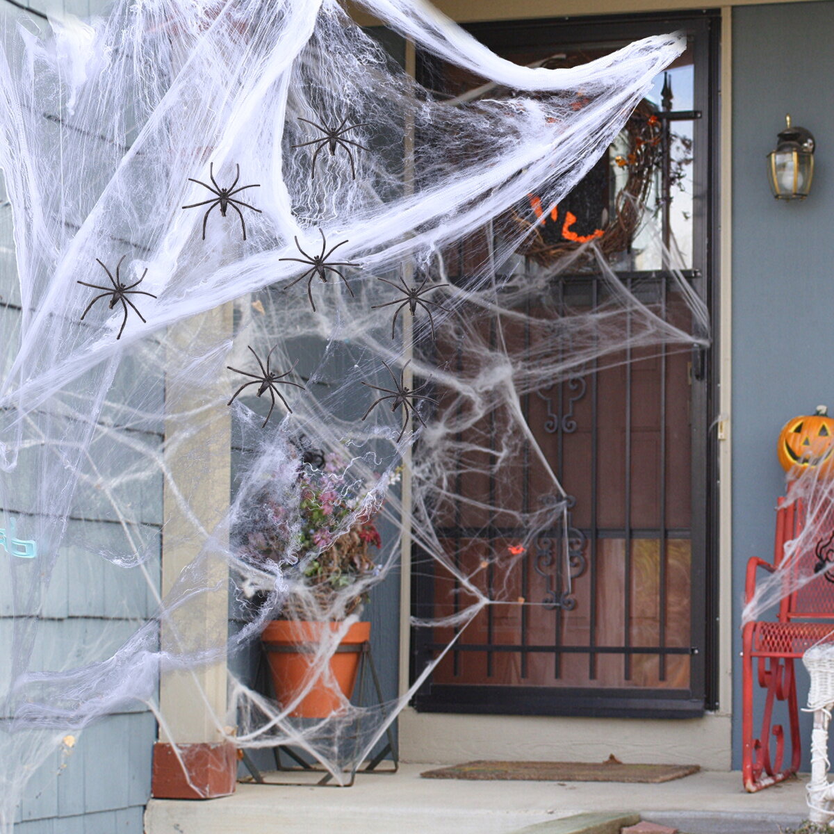 Набор Из 1 Шт Halloween Паутина Игрушечные Пауки Для Украшения Дома 4 50X4 50X0 20Cm