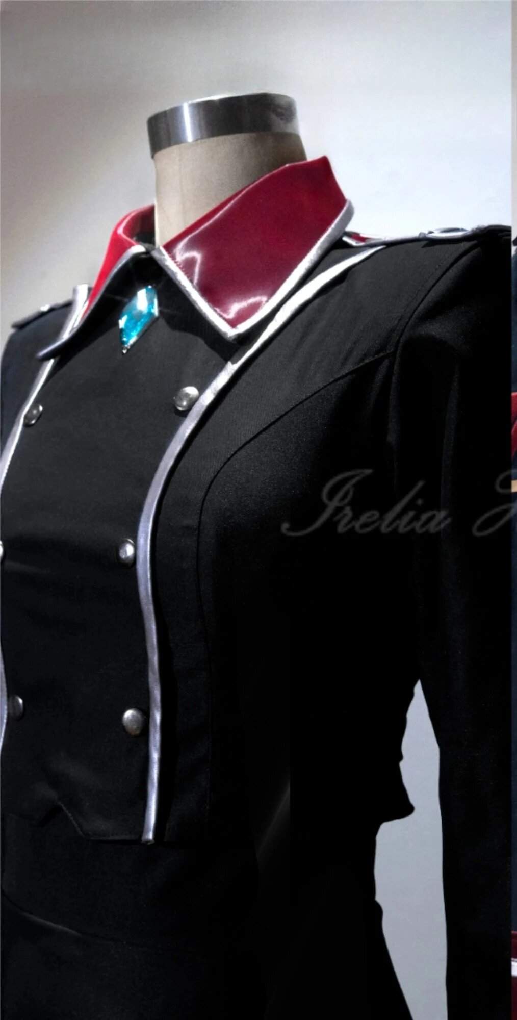 Костюм Кацураги Мисато COSSky Store Черный, XL, fabric black color