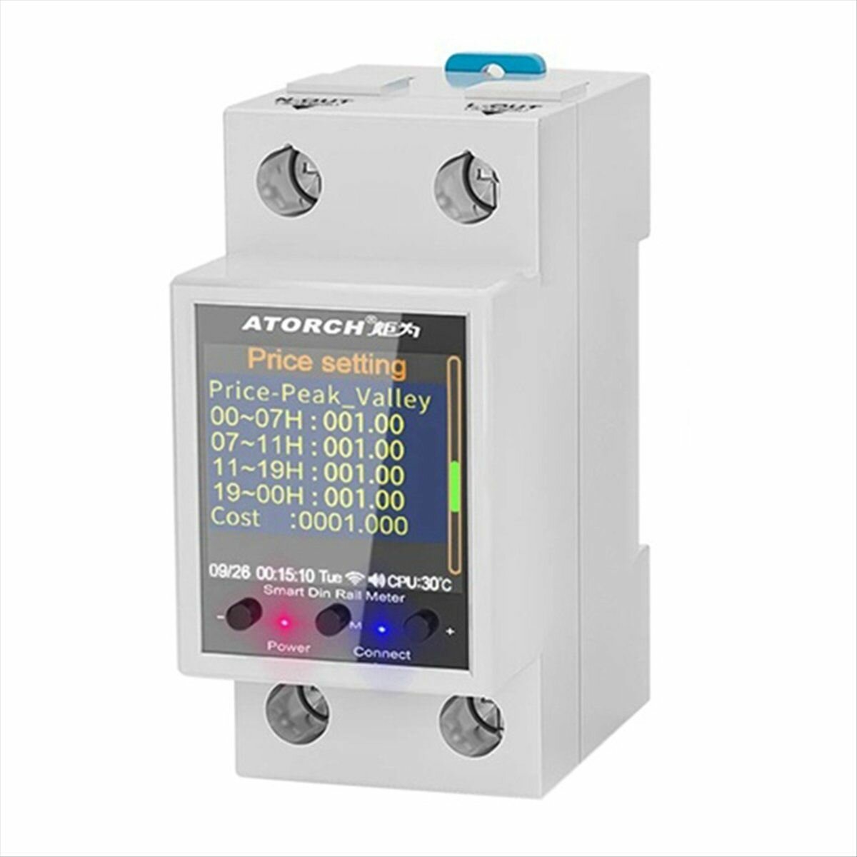 New-ATORCH Счетчик Электроэнергии GR2PWS Tuya WiFi Железнодорожный умный WiFi для железной дороги