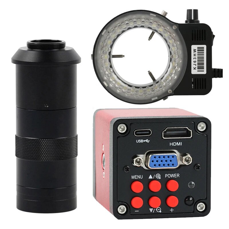 Микроскоп стереоскопический Trinocular Video Camera 130X с LED