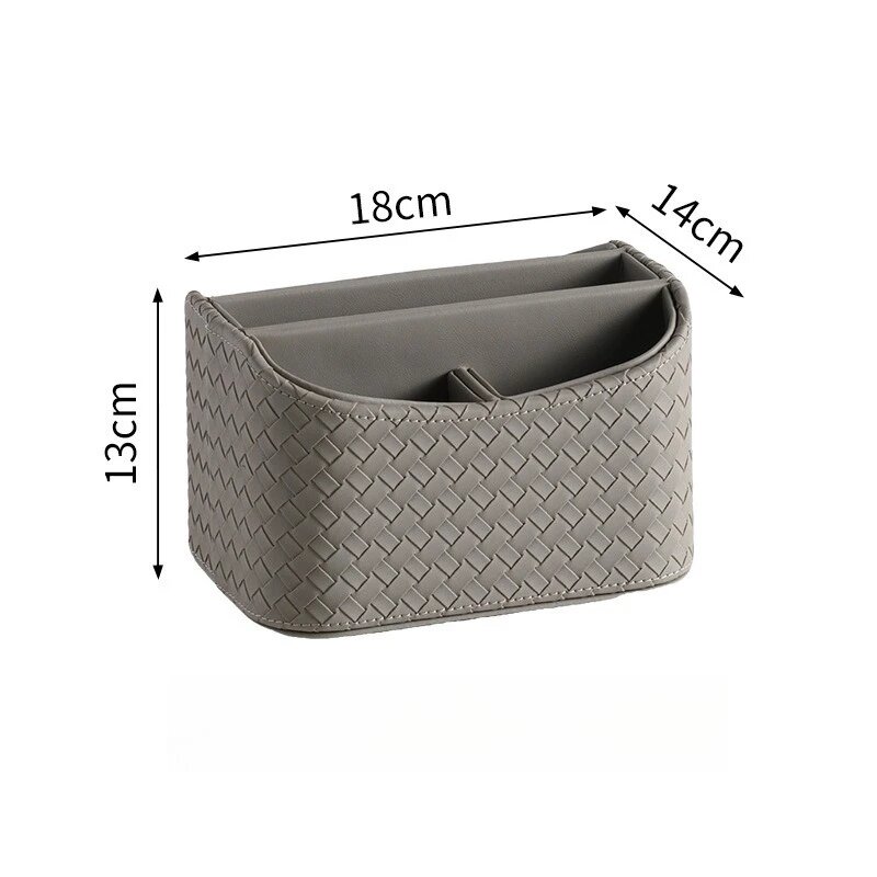 Кожаный вращающийся органайзер AhunderJiaz Grey-Storage Boxes