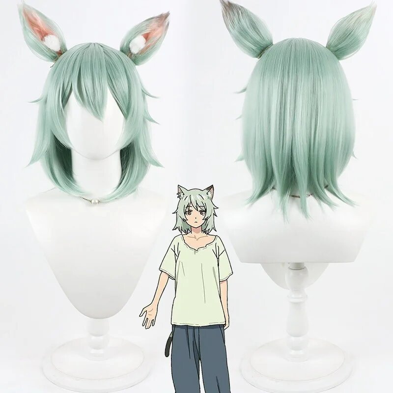 Парик для косплея Янико Сато Wig Ear Hair Clips