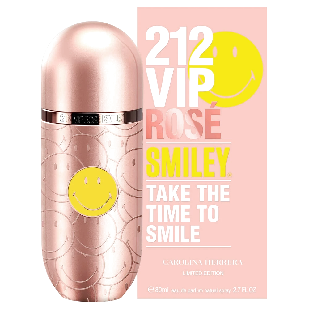 Женский аромат Carolina Herrera 212 VIP Rose Smiley 80 мл - Херрера 212 Вип Роза Смайли