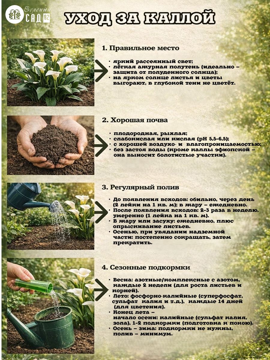 Калла Кантор 1 клубень — фото 1
