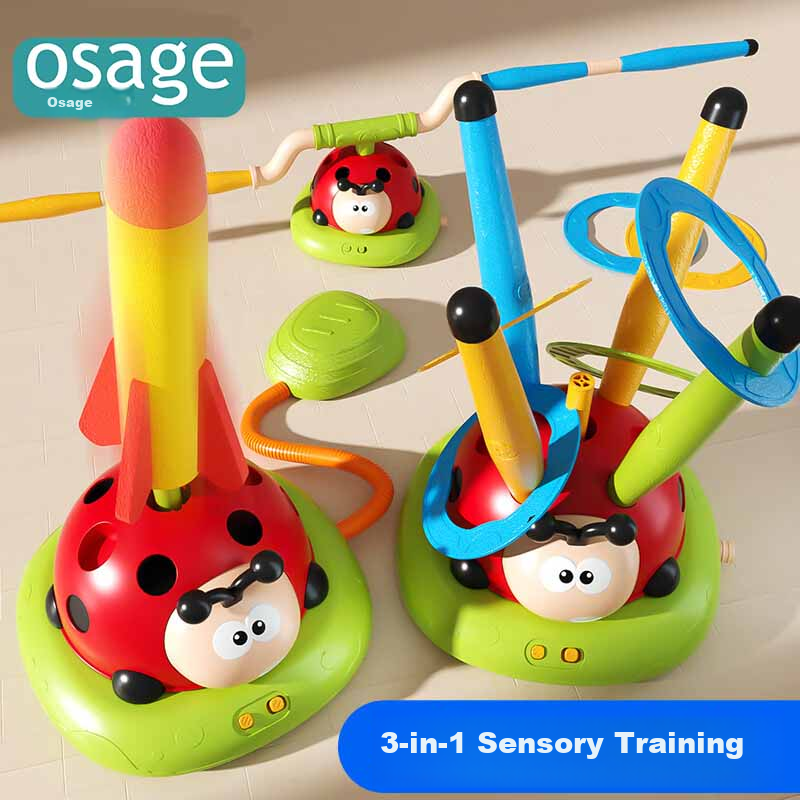 Osage Многофункциональная спортивная игрушка-божья коровка для детей 3-10 лет Цвет：3 в 1 спортивный комплект: прыжки