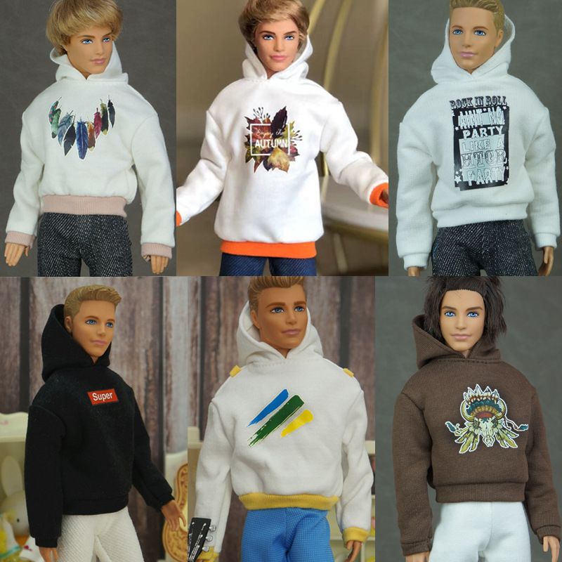 Куклы Одежда, Одежда для Барби, Ken(32cm) , Ken's hoodies ,8шт(Только толстовка с капюшоном)