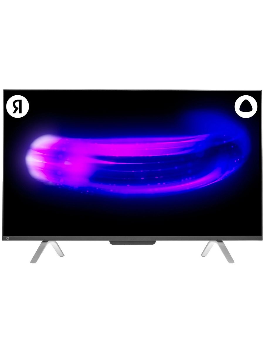 Телевизор Яндекс 43" YNDX-00091, 4K UHD, Direct LED, Алиса, черный