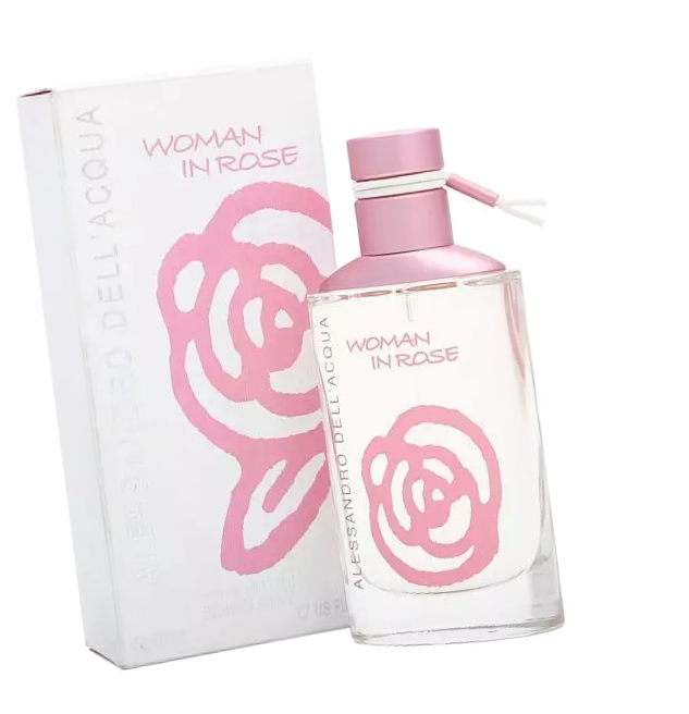 Аромат Алессандро Дель Аква Вумен Ин Роуз для женщин, 25 мл - Woman In Rose
