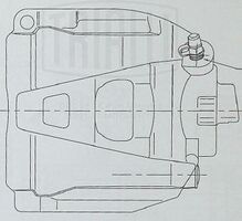 Суппорт Торм. Для А/М Audi Q3 (11-)/Vw Tiguan (08-) Зад. Лев. (Cf 182565) (TRIALLI CF182565)