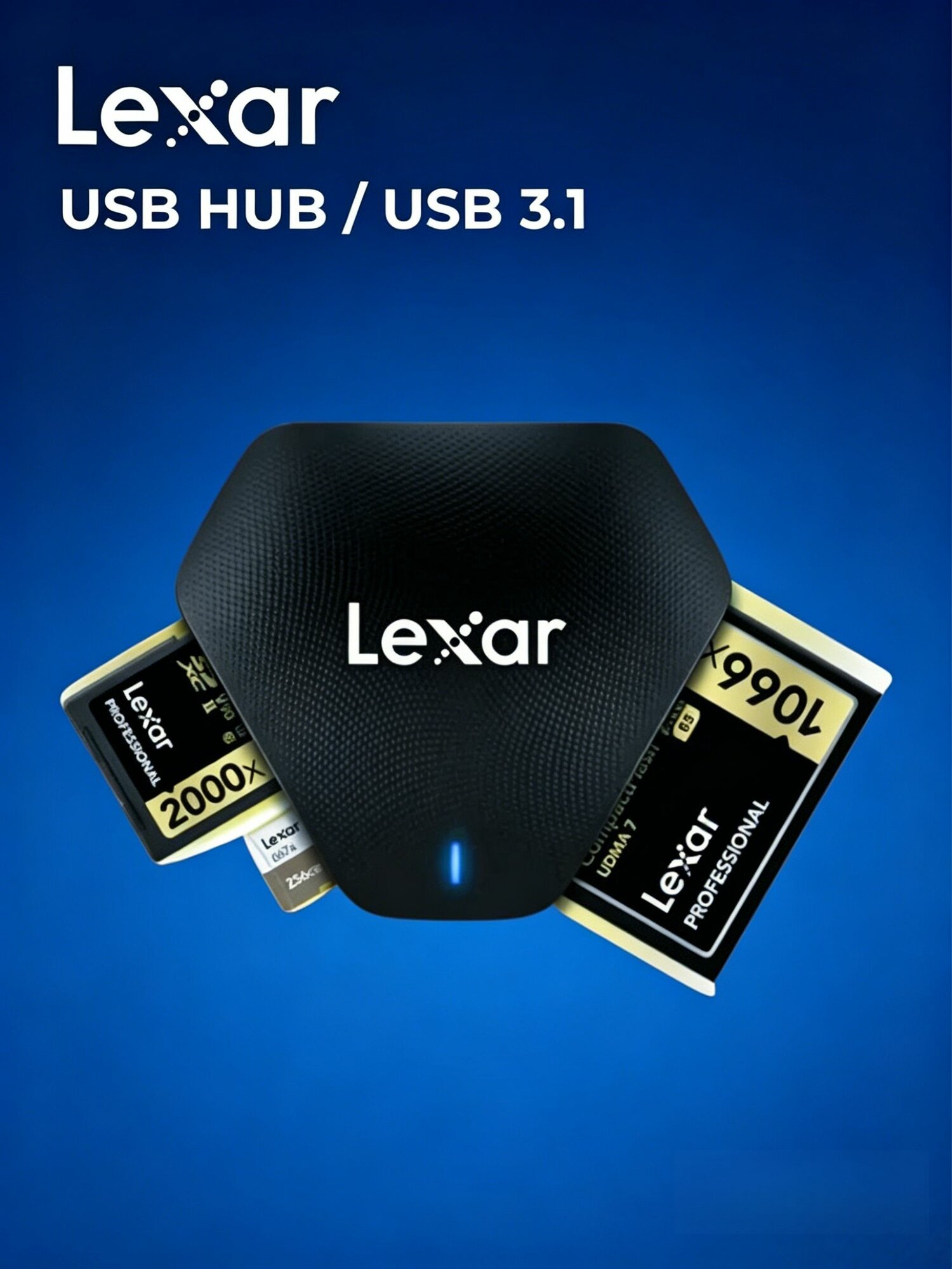 Картридер Lexar Professional Multi-Card 3-in-1 USB 3.1