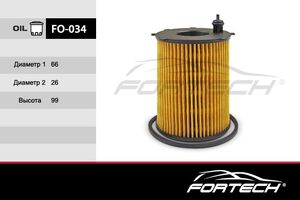 Фильтр Масляный (Вставка) Citroen/Ford (Fortech FO034)