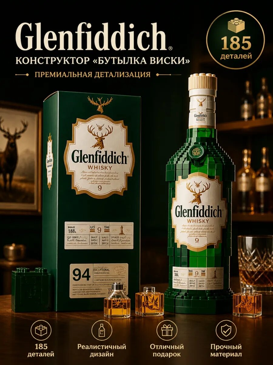 Конструктор бутылка из серии виски