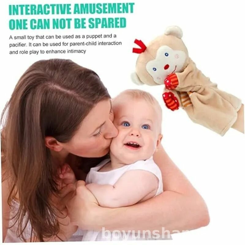 Кукольный театр на руку обезьяна/ Игрушка перчатка мягкая для детского домашнего театра