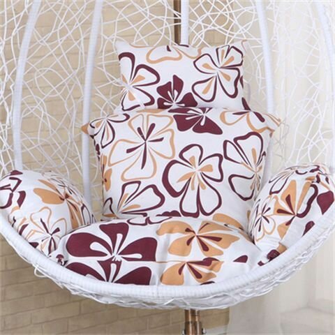 Подвесная корзина с подушкой, съемная и моющаяся, подушка для балконного ротангового кресла, утолщенная подушка для качалки в виде птичьего гнезда, подвесное кресло