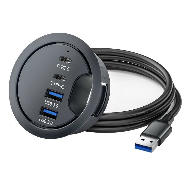 USB-хаб с кардридером 3.0, 2 USB3.0 2 Тип C