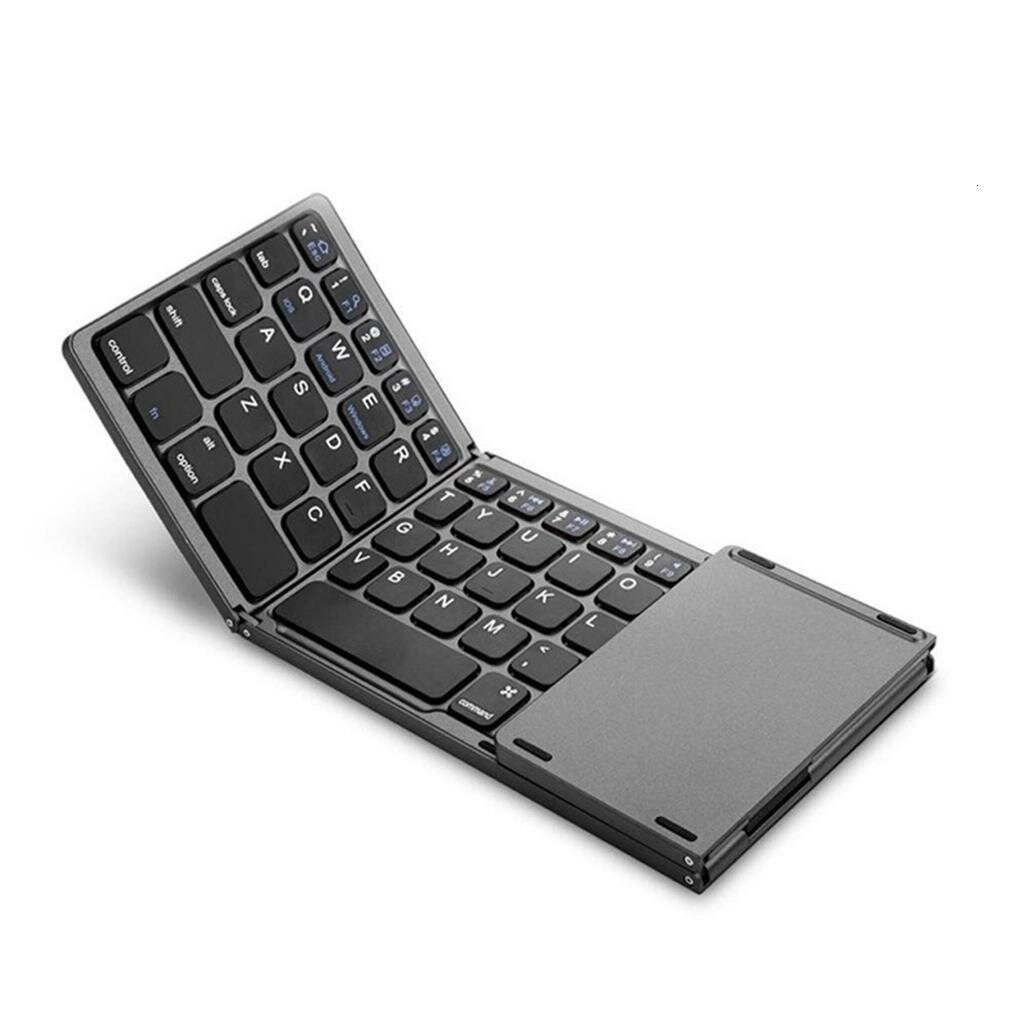 Складная беспроводная клавиатура с тачпадом, Черный